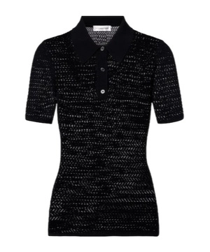 Victoria Beckham Pointelle Polo Shirt