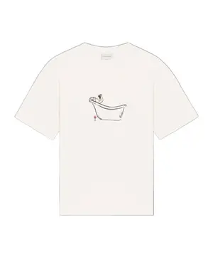 Drole De Monsieur Wine Bath T-shirt White