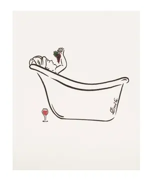 Drole De Monsieur Wine Bath T-shirt - White