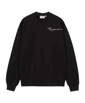 Carhartt Work In Progress Punched Sweatshirt - Black