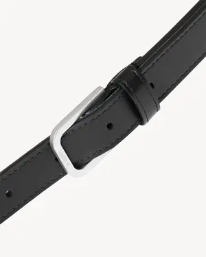 Saint Laurent Minimalist Smooth Leather Belt