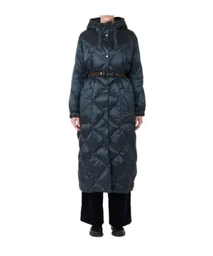 Max Mara Quilted Long-sleeve Hooded Down Jacket