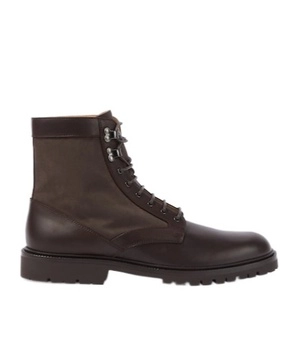 Brunello Cucinelli Leather Lace-up Boots - Brown