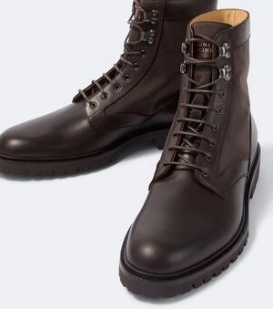 Brunello Cucinelli Leather Lace-up Boots