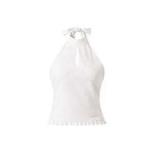 IMAURA Halter Neck Top With Ruffled Hem