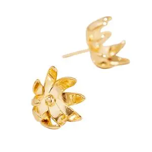 ZYNNIA COLLECTIVE Full Bloom Stud Earrings - Gold