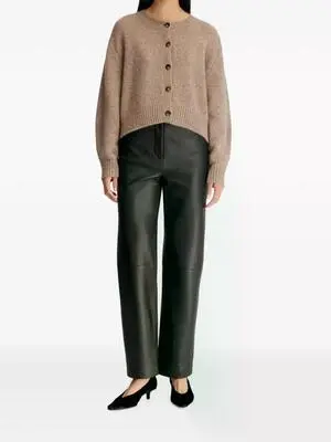 Loulou De Saison Remus Ribbed-knit Cropped Cardigan