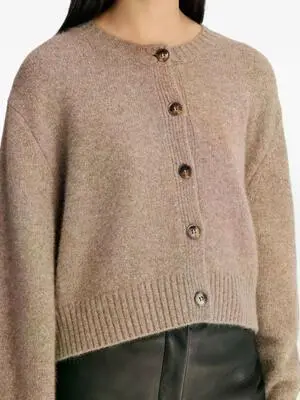 Loulou De Saison Remus Ribbed-knit Cropped Cardigan