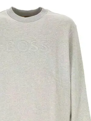 BOSS Logo Embroidered Cotton Sweater