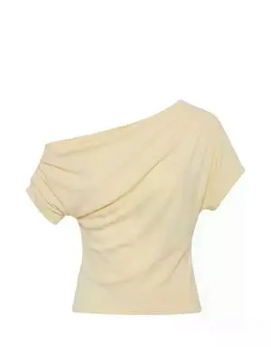 REFORMATION Iris Draped-knit Top