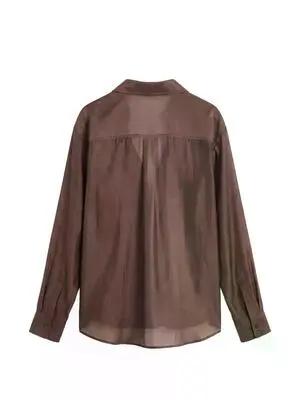 REFORMATION Eli Buttoned Shirt - Brown