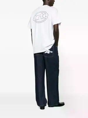 ARTE ANTWERP Logo-embroidered Belt-loop Jeans