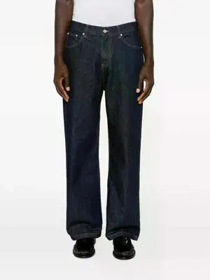 ARTE ANTWERP Logo-embroidered Belt-loop Jeans