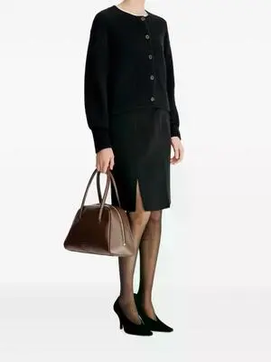 Loulou De Saison Ribbed-knit Crew-neck Cardigan