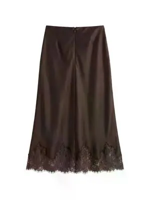 REFORMATION Carolina Lace-trim Midi Skirt