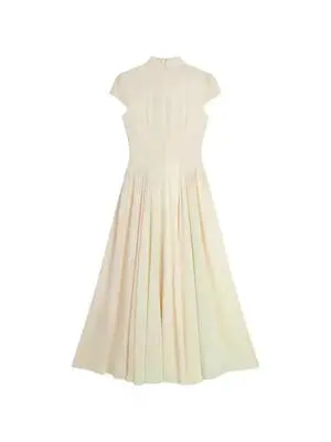 REFORMATION Maven Cap-sleeve Midi Dress - Neutrals