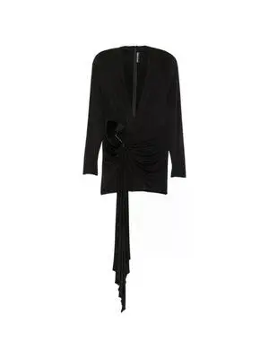 David Koma Embellished Draped Mini Dress