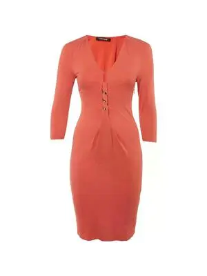 Roberto Cavalli V-neck Mini Dress