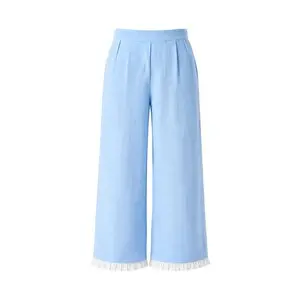 IMAURA Wide Leg Linen Trousers
