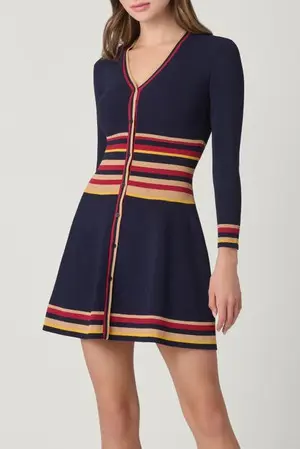 Shoshanna Multi Stripe Knit Pauli Dress