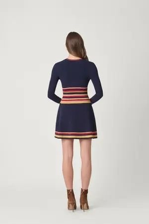 Shoshanna Multi Stripe Knit Pauli Dress