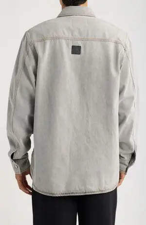 ALLSAINTS Albin Denim Button-up Shirt - Washed Grey