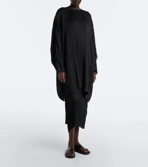 THE ROW Catena Oversized Pleated Silk Blouse