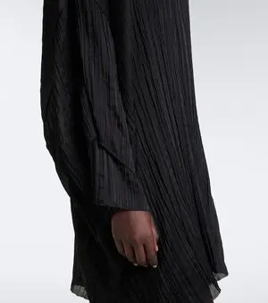 THE ROW Catena Oversized Pleated Silk Blouse