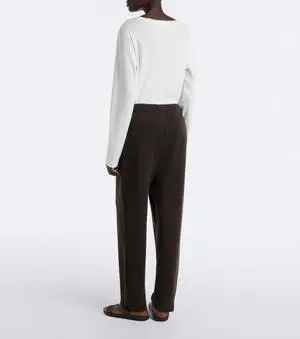 THE ROW Parvi Cashmere Wide-leg Pants