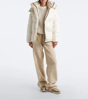 Moncler Parana Hooded Down Jacket - White
