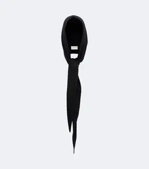 Nour Hammour Niale Cashmere Hood - Black