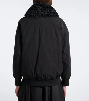 Moncler Rougequeue Shearling-trimmed Down Jacket