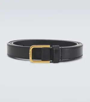 Saint Laurent Leather Belt - Black