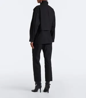 Isabel Marant Étoile Amandine Pleated Cotton-blend Straight Pants