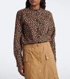 Moncler Floral Cotton Corduroy Shirt