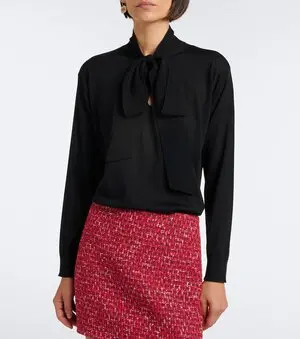 Valentino Garavani Bow-detail Wool Sweater
