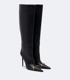 Gucci Donna Horsebit Knee-high Boots - Black