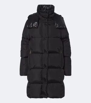 Moncler Litte Hooded Down Coat - Black