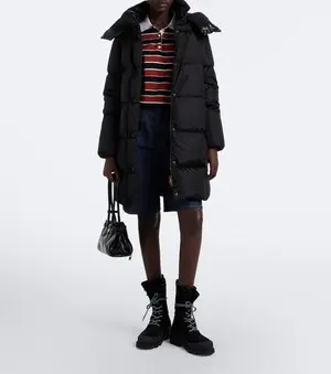 Moncler Litte Hooded Down Coat - Black