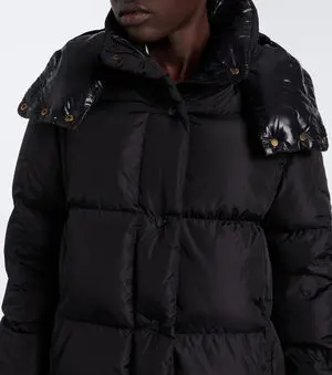 Moncler Litte Hooded Down Coat - Black