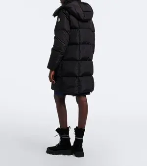 Moncler Litte Hooded Down Coat - Black