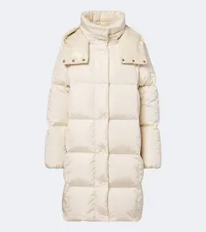 Moncler Litte Hooded Down Coat - White