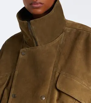 Saint Laurent Suede Blouson Jacket