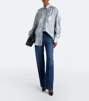 Stella McCartney Printed Silk Satin Shirt