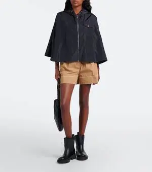 Moncler Hooded Cape - Blue