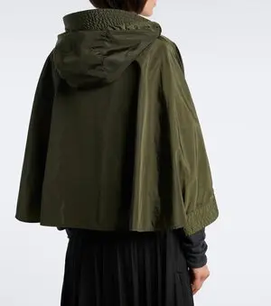 Moncler Hooded Cape - Green