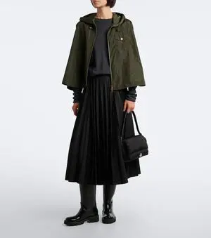 Moncler Hooded Cape - Green