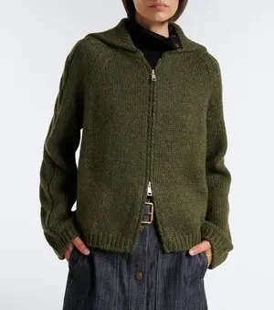 Moncler Alpaca And Wool-blend Cardigan