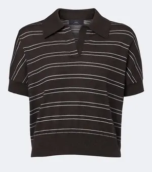 Arch4 Cashmere Polo Shirt - Brown