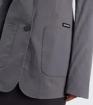 Miu Miu Cotton-blend Poplin Jacket